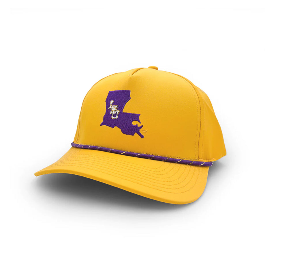 LSU Tigers Section 103 Baseball State Rope Hat – Purple & Gold Sports Shop